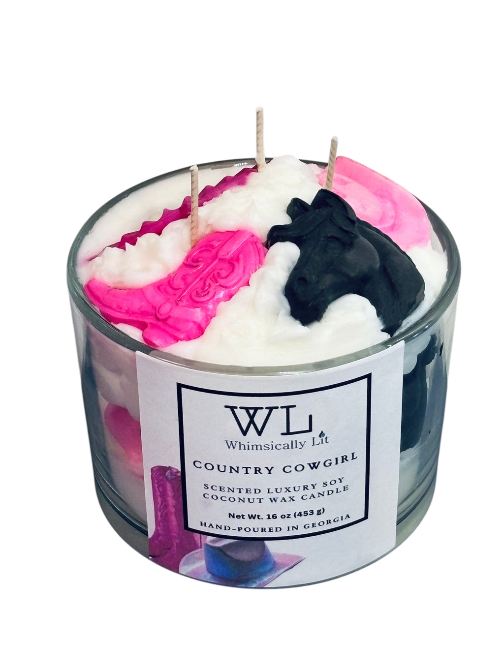 Country Cowgirl 3-Wick Coconut Soy Candle – WHIMSICALLY LIT HOME, BODY ...
